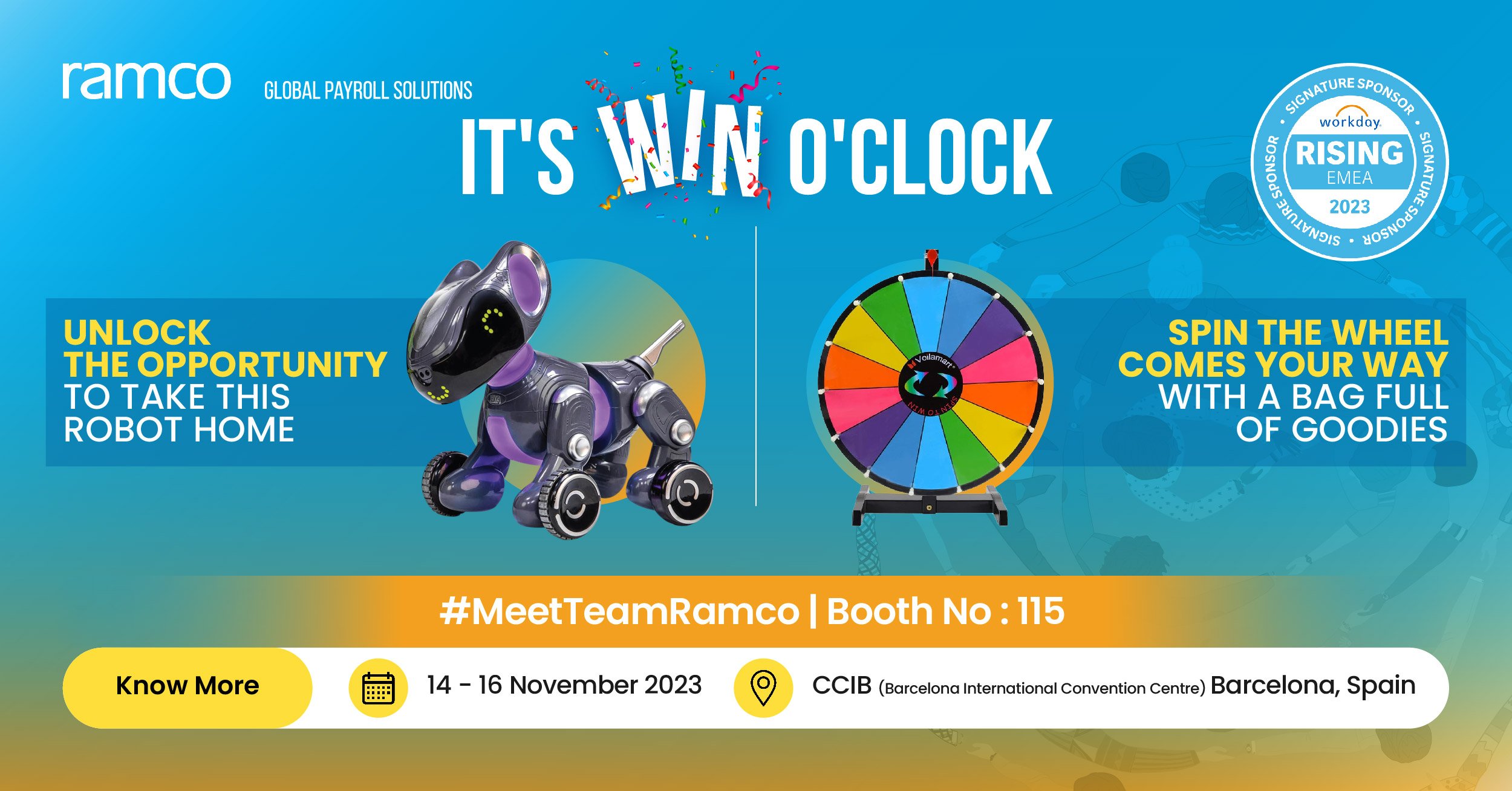 Meet Team Ramco at Workday Rising Event - EMEA 2023